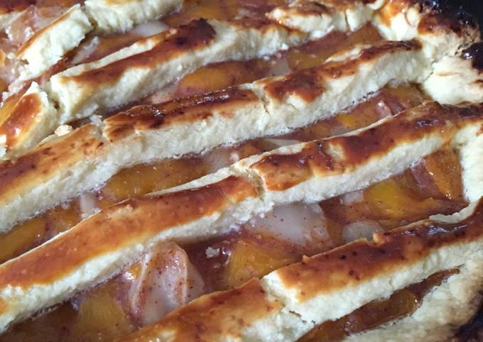 Resep Peach lychee pie oleh Vanessa - Cookpad