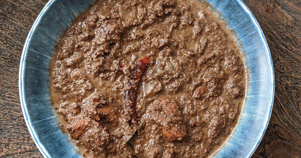Khasi Smokey Black Sesame Chicken Curry Recipe by Ruchira Ramkrishna ...