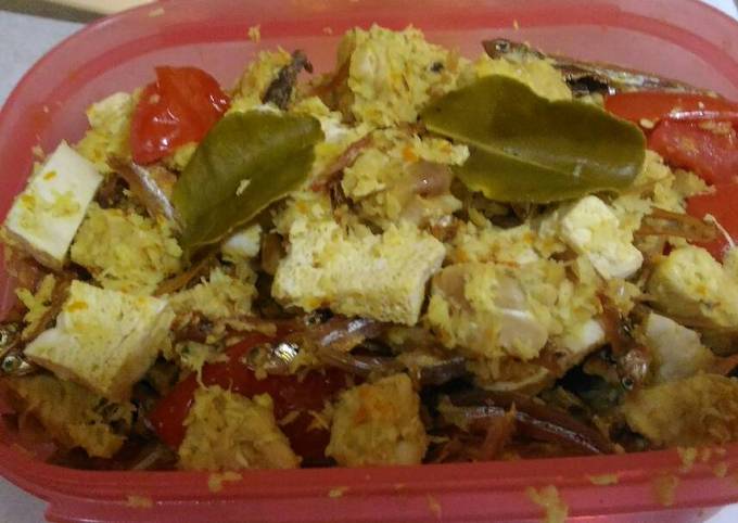 Resep Botok teri tahu tempe oleh ummu_zain - Cookpad