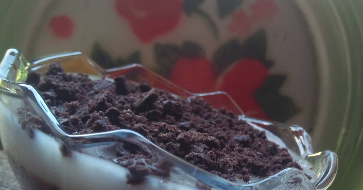 Resep Pudding coklat with fla susu oreo oleh Siti Fitriati - Cookpad