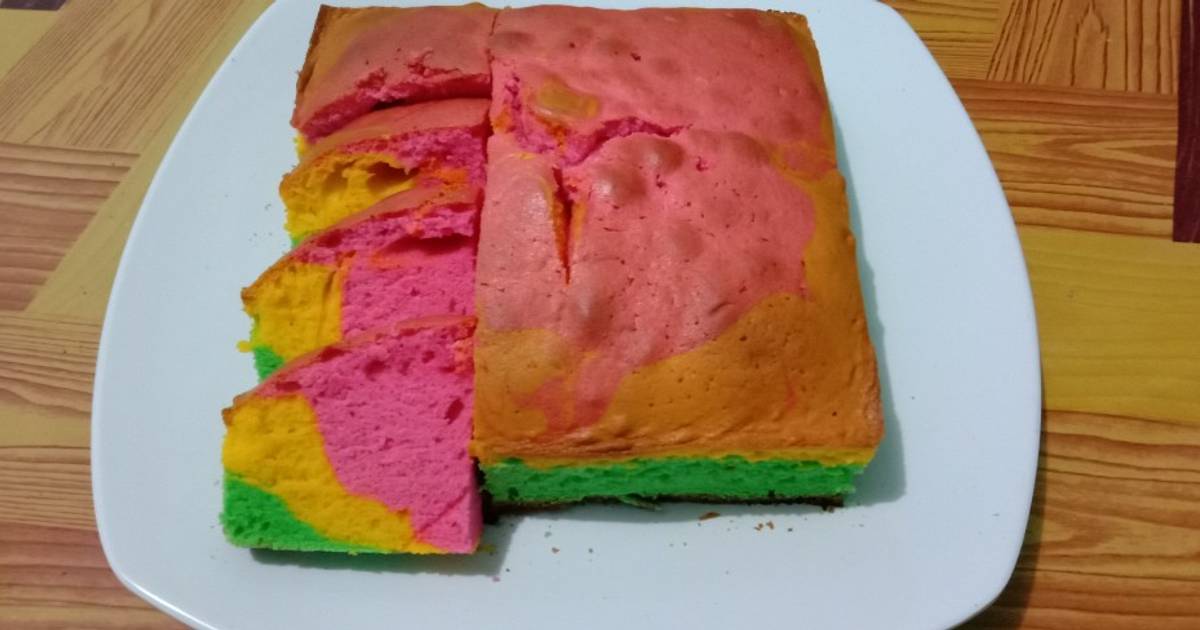 Resep Bolu 3 Warna dan Rasa oleh Siti Rahmadani - Cookpad