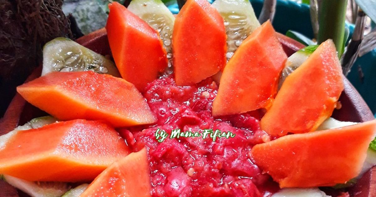 Resep Acar Mentah Lobi Lobi (Rujak Lobi Lobi) oleh Lanjarsih/Mama ...