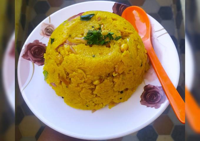 Jwaaricha Peethacha Upma / Jowar Flour Upma Recipe by Sakshi Nillawar ...