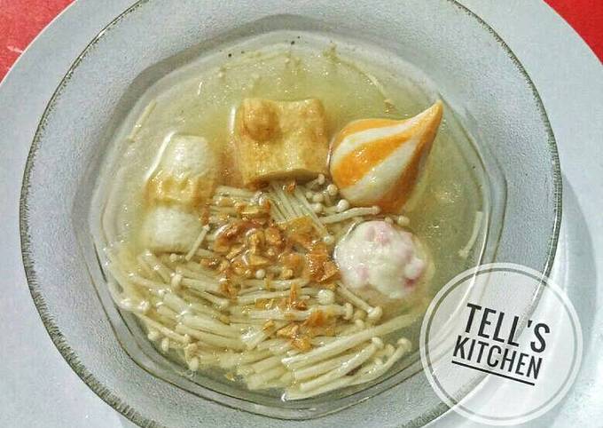 Resep Sup Kaldu Baso Seafood oleh Alstella Tan - Cookpad