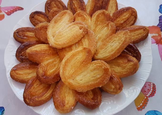 Palmeras caseras 😋😋😋😋 Receta de ISA- Cookpad