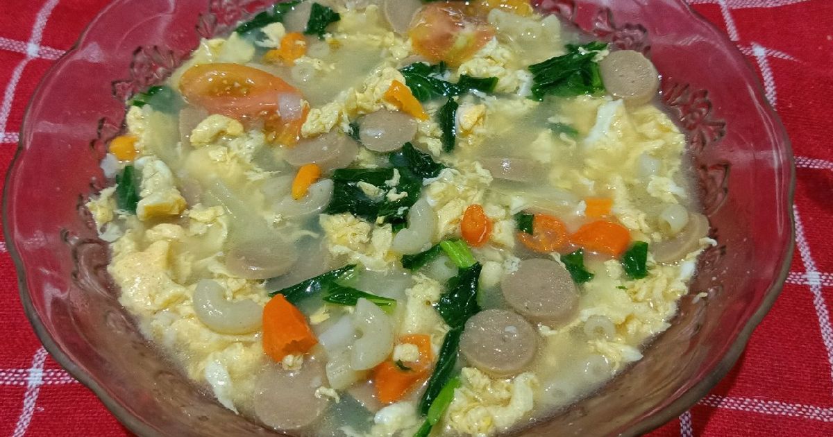 Resep Sup Telur Kuah Rawit oleh Dewy Permatasari - Cookpad