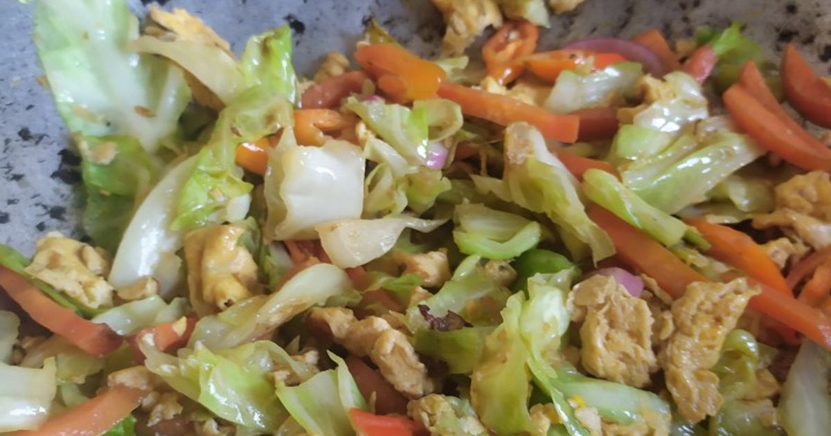 Resipi Kobis Goreng Telur oleh Ani Delighted - Cookpad