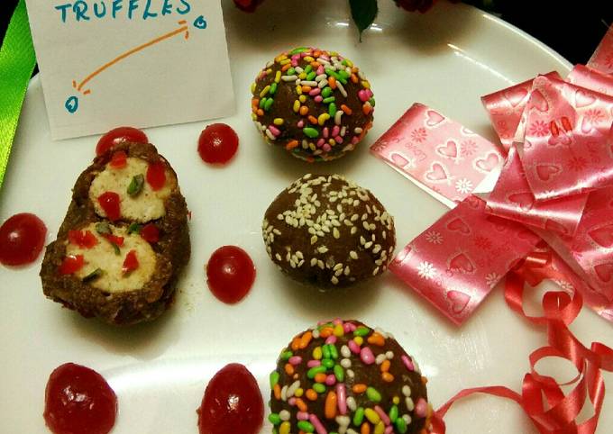 Coconut stuffed Dates Truffles Recipe by Anjali Sunayna Verma - Cookpad
