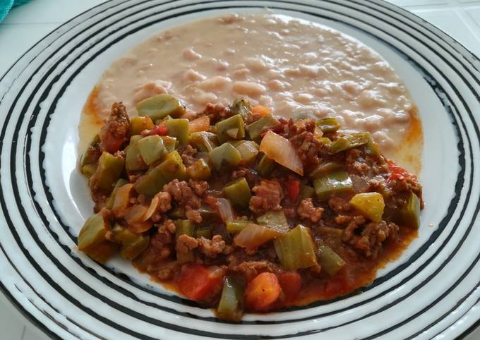 Nopalitos con Carne Molida Receta de Diana Beltrán - Cookpad