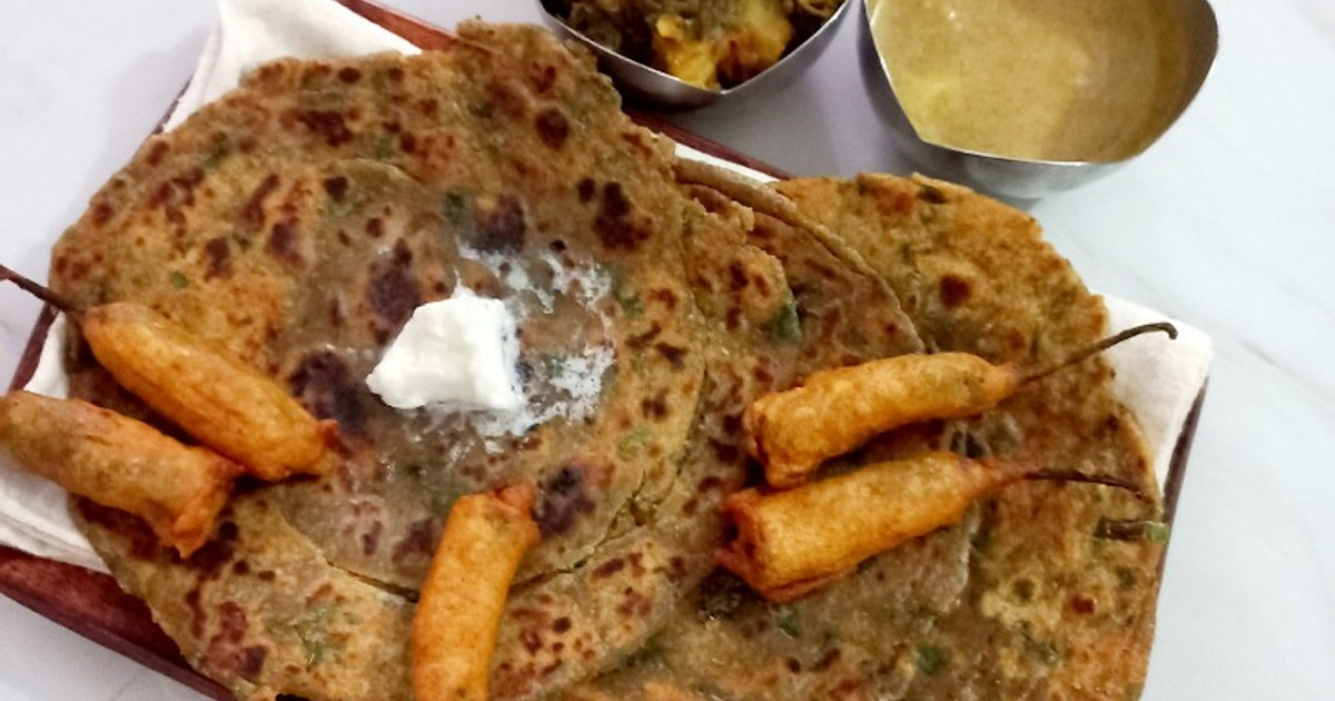 Multi Grain Bathua Lachha Paratha Recipe by renu bhasin - Cookpad