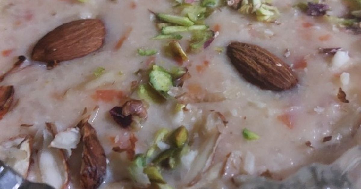 Gajer Kheer Recipe by Ishrat jahan foods - Cookpad