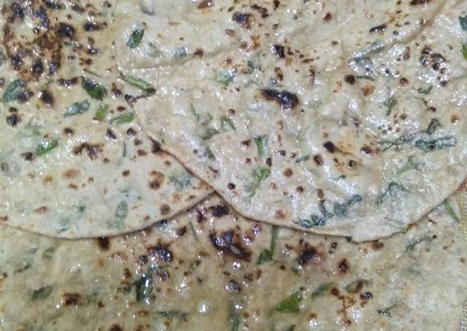 Methi fulka (chapati) Recipe by Deepti Kulshrestha - Cookpad