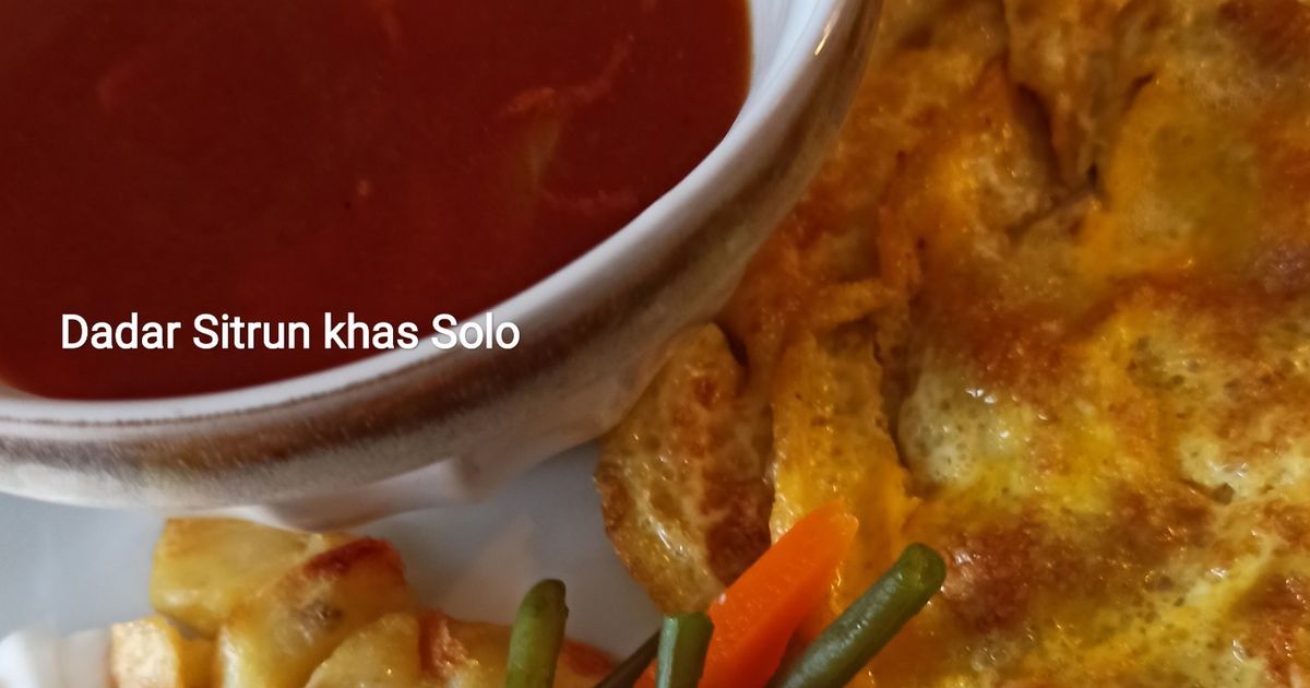 Resep Dadar Sitrun Khas Solo Ala Dapur Ryuna Versi Ekonomis oleh ...