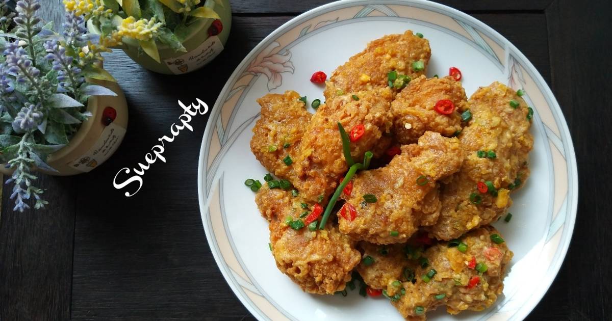 Resep Ayam Goreng Telur Asin oleh 🌸🌼🍀Sue Prapty 🍀🌼🌸 - Cookpad