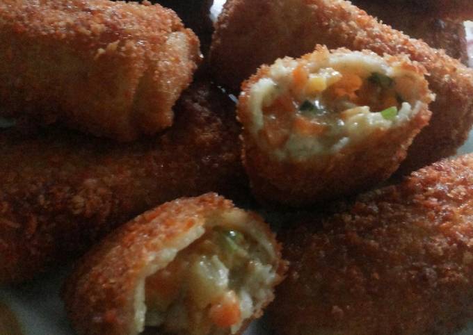 Resep Risoles rougut ayam kentang wortel...super yummi n crispy oleh ...