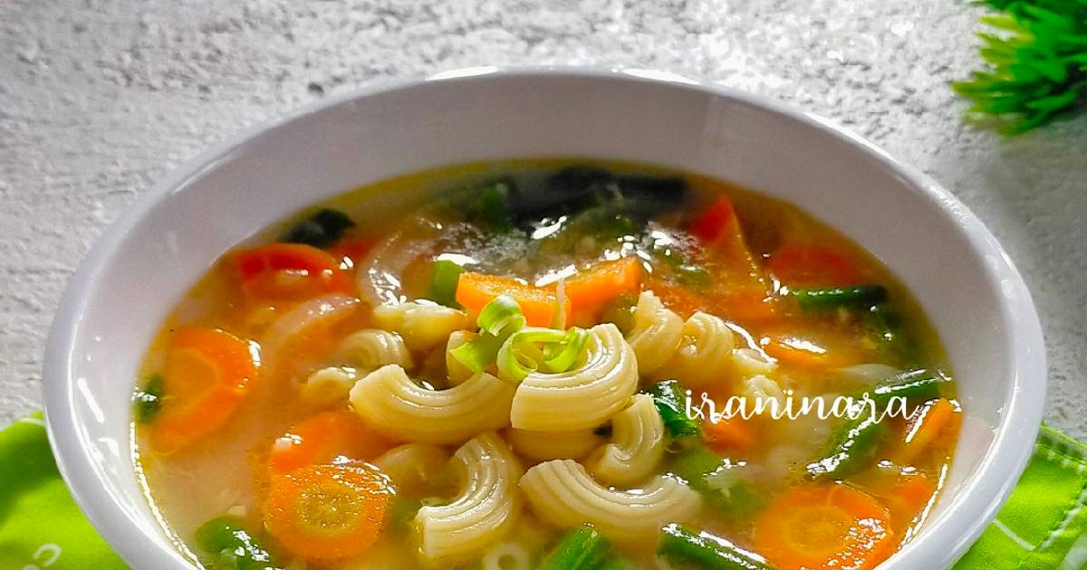 Resep Sop Sayur Makaroni oleh irani nara - Cookpad