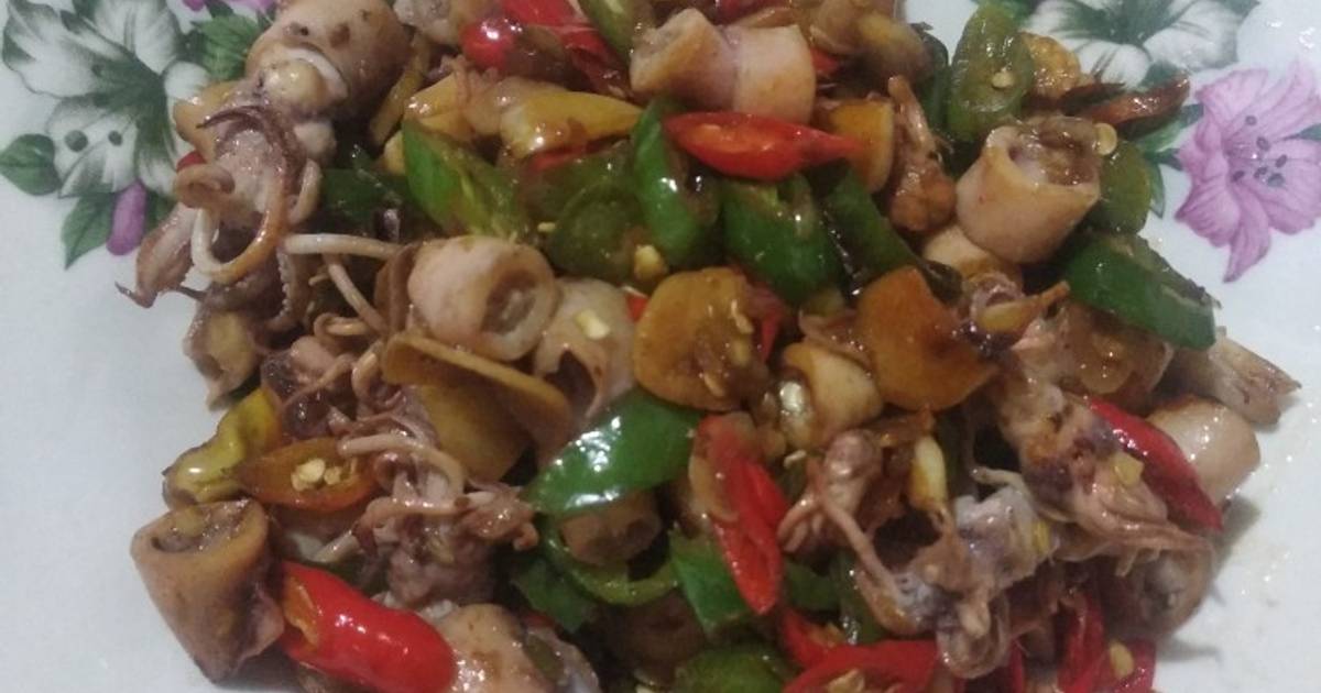Resep Cumi cabe ijo merah oleh Has Tuti - Cookpad