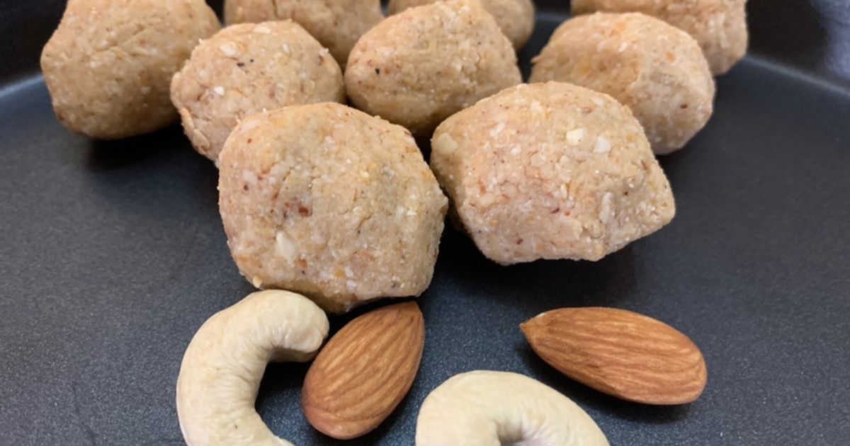 Krishna Naik દ્વારા રેસીપી ડ્રાયફુ્ટસ ઓટ્સ લાડુ - કૂકપૅડ