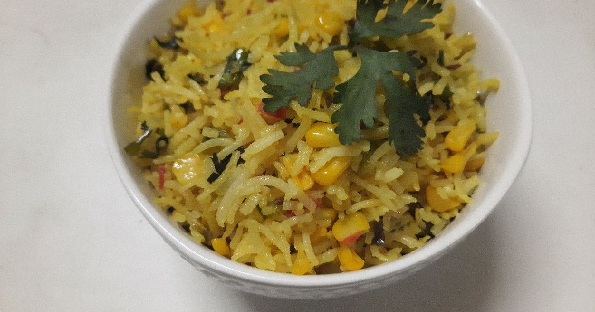 Ami Desai દ્વારા રેસીપી કોર્ન મીક્સ વેજ પુલાવ (Corn Mix Veg Pulao ...