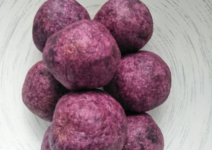 Resep Bola bola ubi ungu oleh Desy Natalia - Cookpad