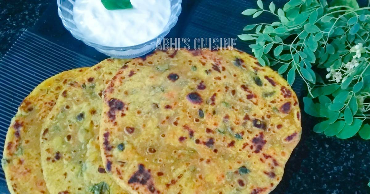 Moringa paratha Recipe by Abhinit Kaur Chawla - Cookpad