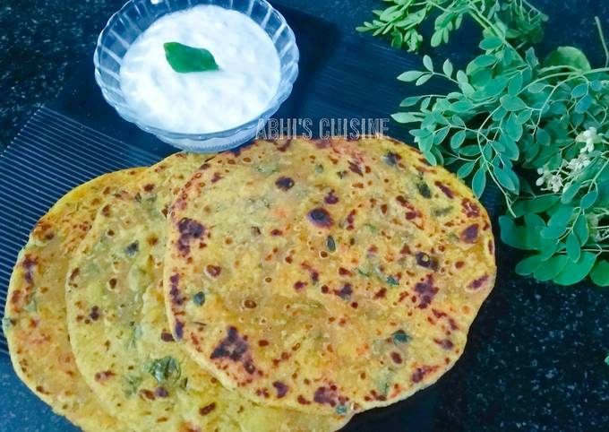Moringa paratha Recipe by Abhinit Kaur Chawla - Cookpad