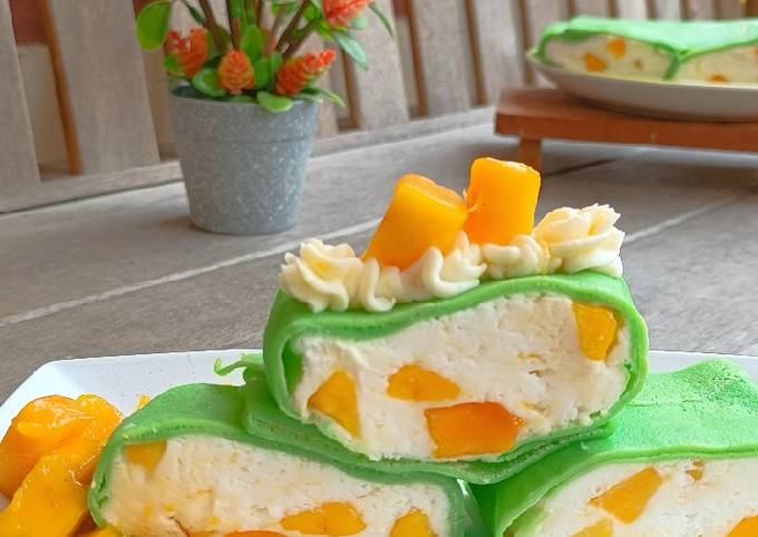Resep Mango towel cake oleh Juita Kristy - Cookpad