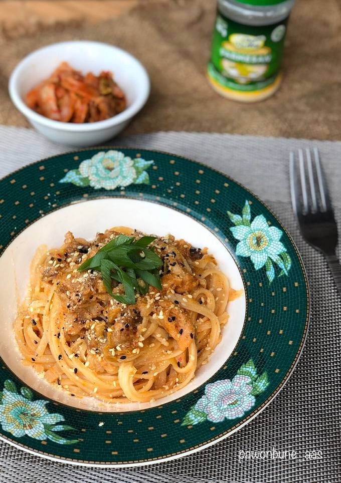 Resep Kimchi Cream Pasta (Fusion Dish ala Korea) oleh pawonbune_aas ...