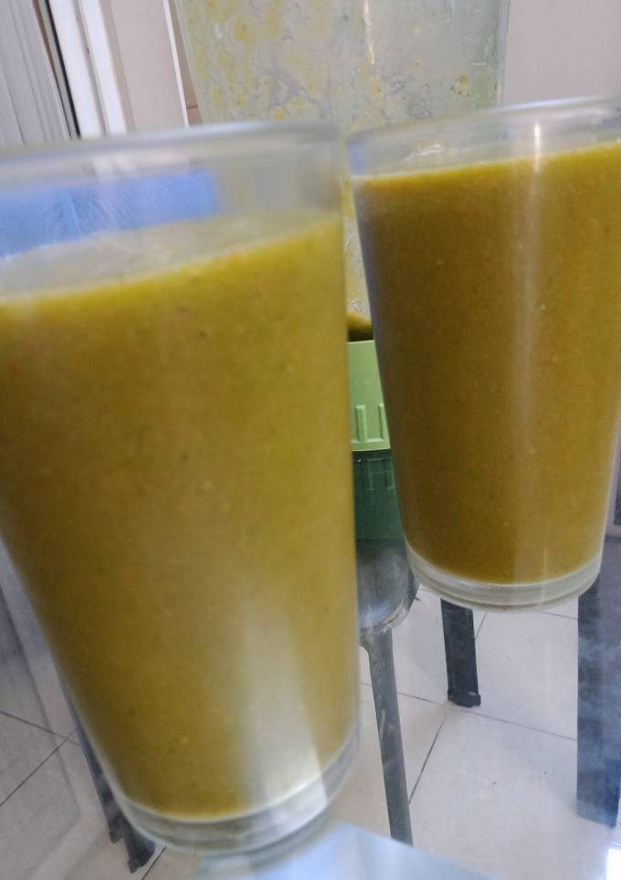 Resep Jus Sehat Segar Enak tanpa gula tanpa susu oleh Dapurdinar - Cookpad