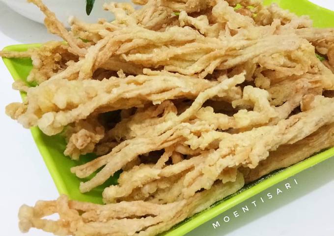 Resep Jamur enoki krispi oleh Moentisari - Cookpad