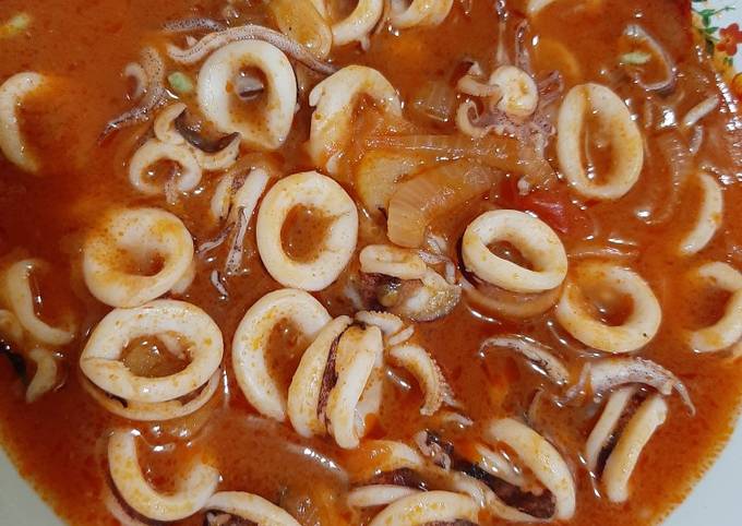 Resep Cumi saus padang oleh Cely Oktavi - Cookpad