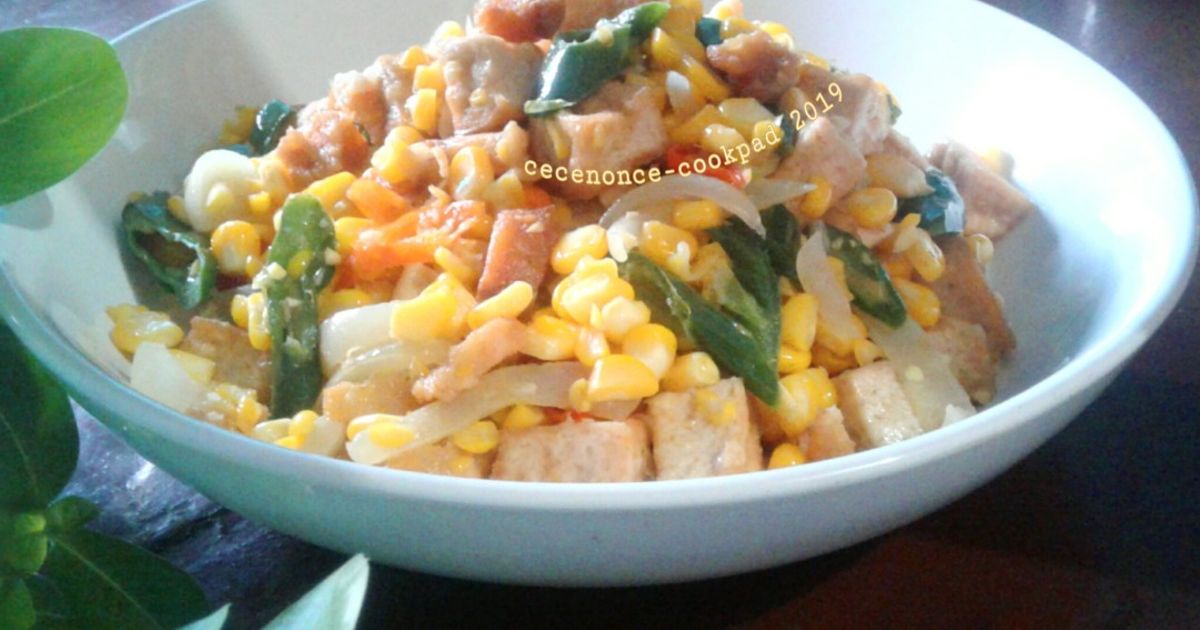 Resep Tumis Jagung+Tahu & Ikan Jambal Roti oleh Alexandra Widya - Cookpad