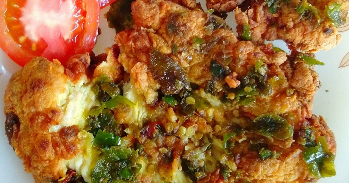 Resep Ayam geprek cabe ijo oleh Kiki_Nomuyepo - Cookpad