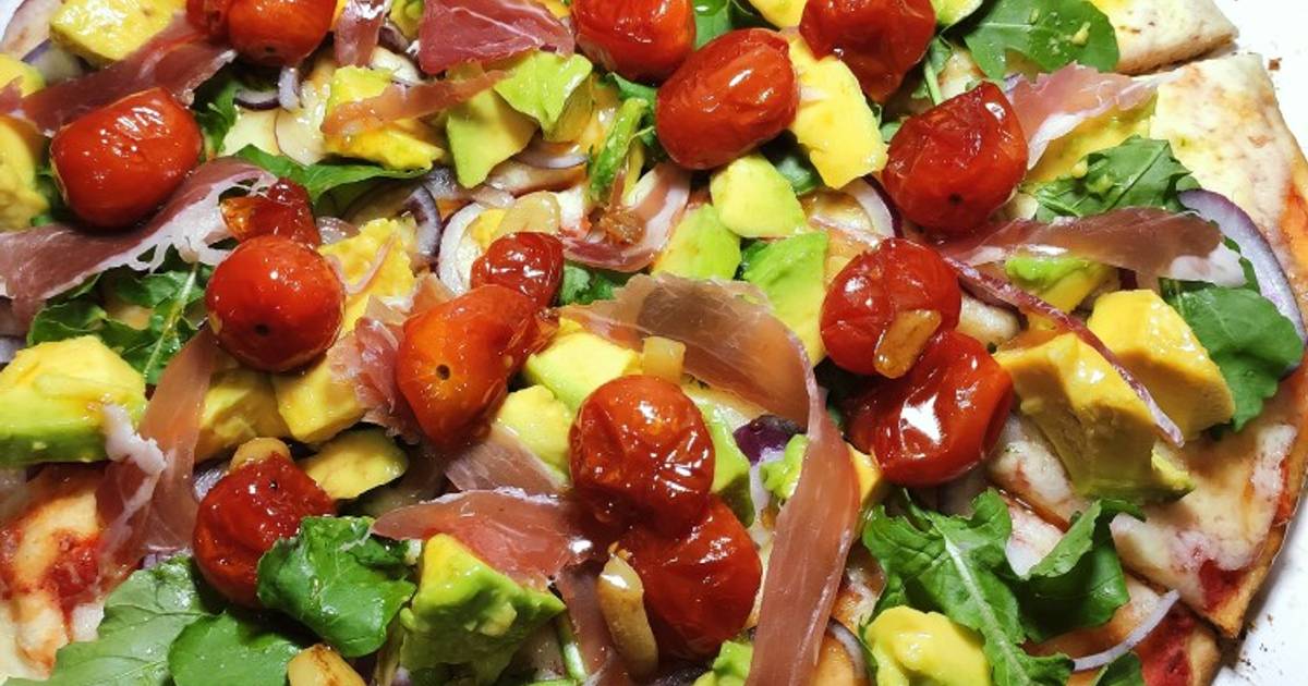 Pizza con jamón crudo - 103 recetas caseras- Cookpad