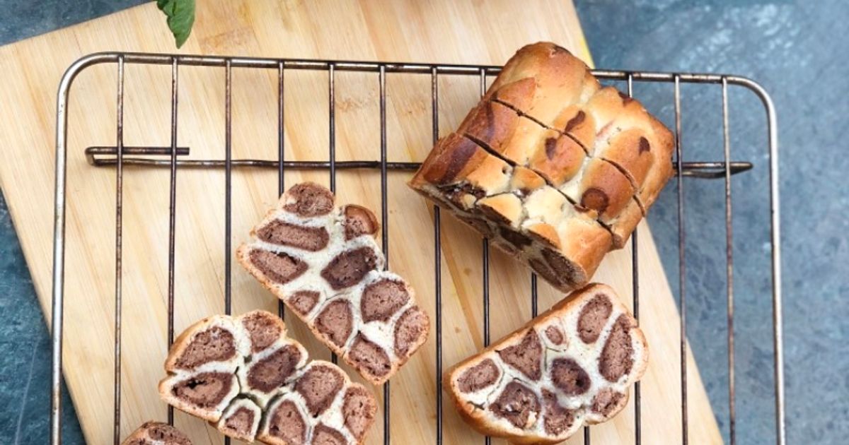 Leopard Print Choco Vanilla Bread Recipe by Varuna Jindal