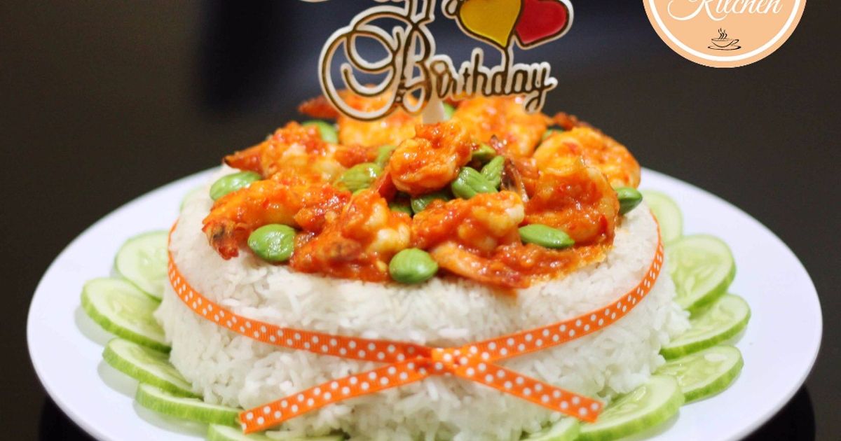 Resep Nasi / Cake Kue Ulangtahun Pete Udang oleh Lilyhusnikitchen - Cookpad