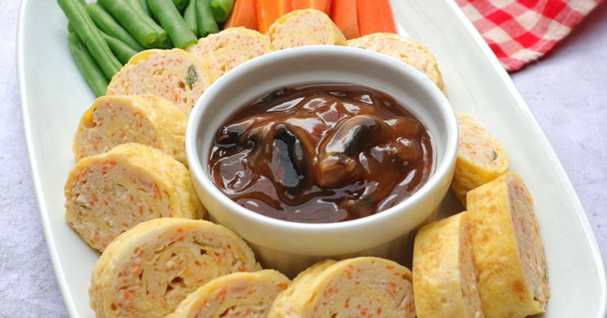 Resep Rolade Ayam Saus Jamur oleh OpiBun - Cookpad