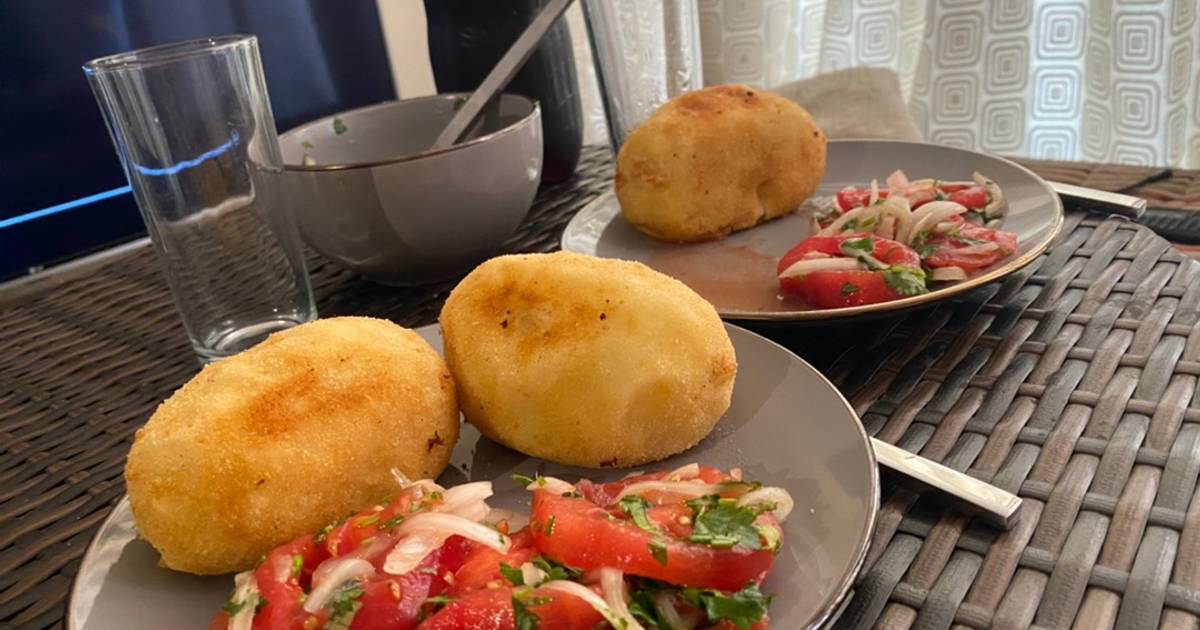Papas rellenas fritas - 599 recetas caseras- Cookpad