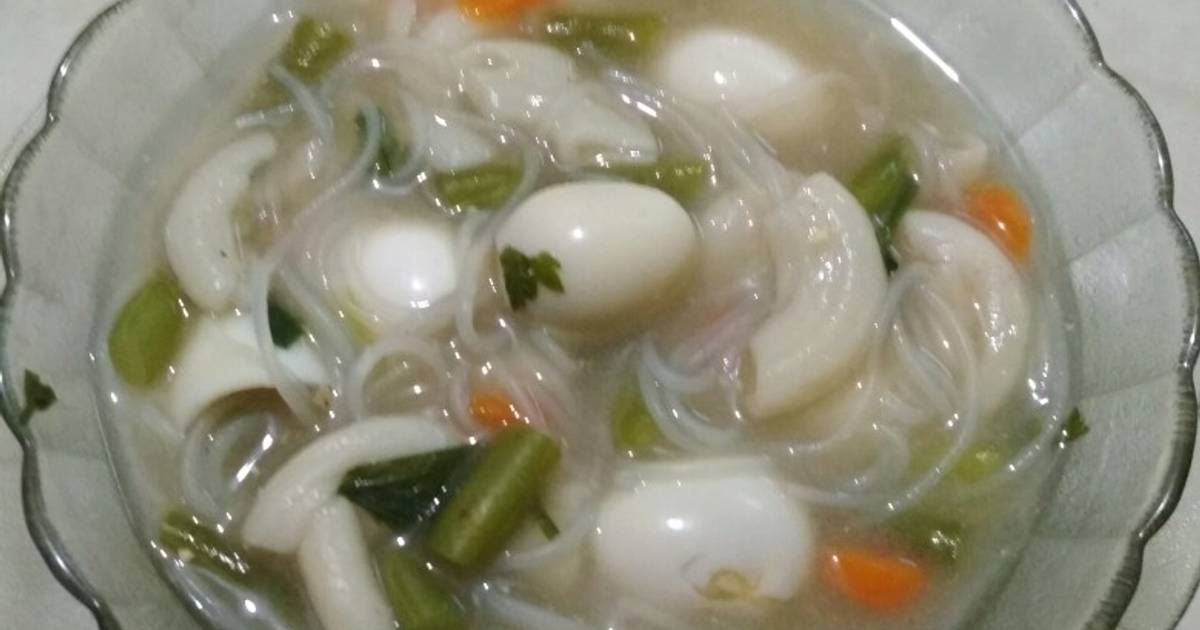 Resep Sop Telur Puyuh Makaroni oleh GelistiaRahmah - Cookpad