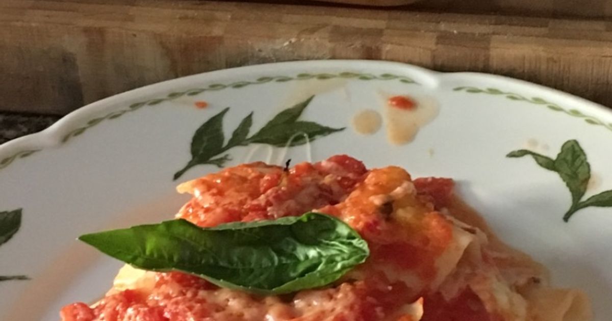 Lasagna Jamón, Muzarela Y Champiñones Receta de martalhanna- Cookpad