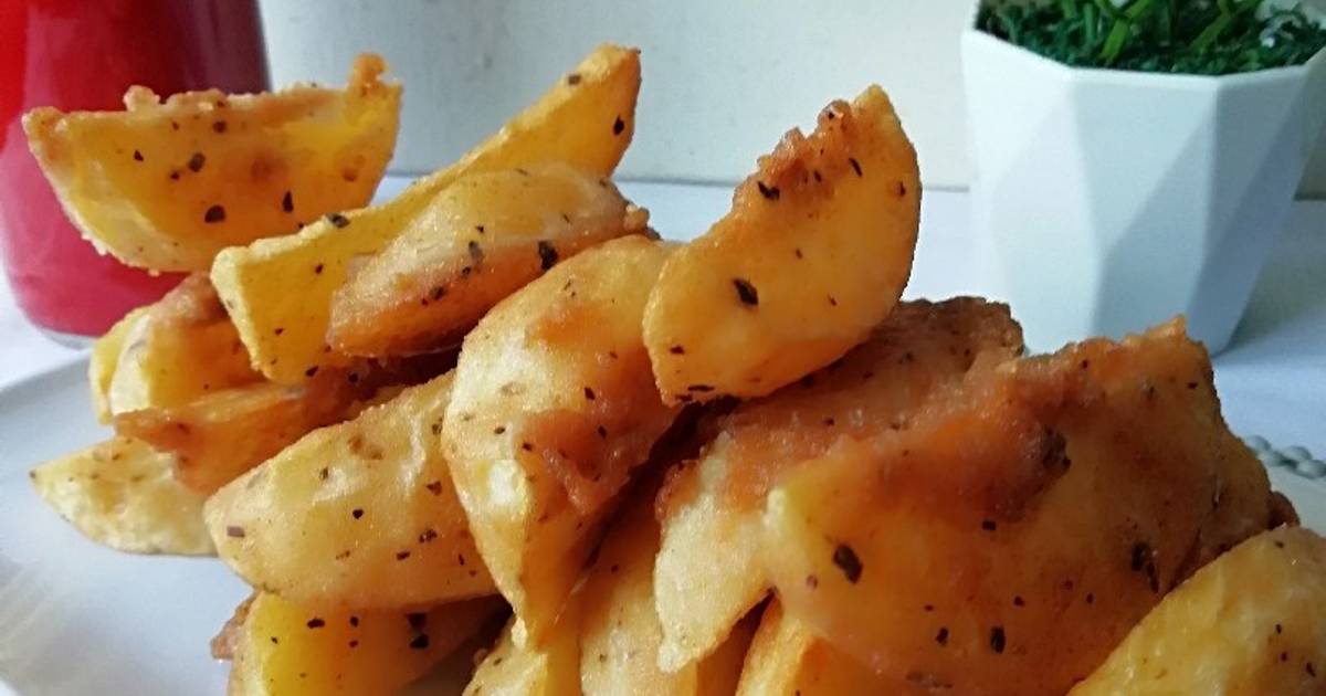 55 resep potato wedges krispy enak dan mudah - Cookpad