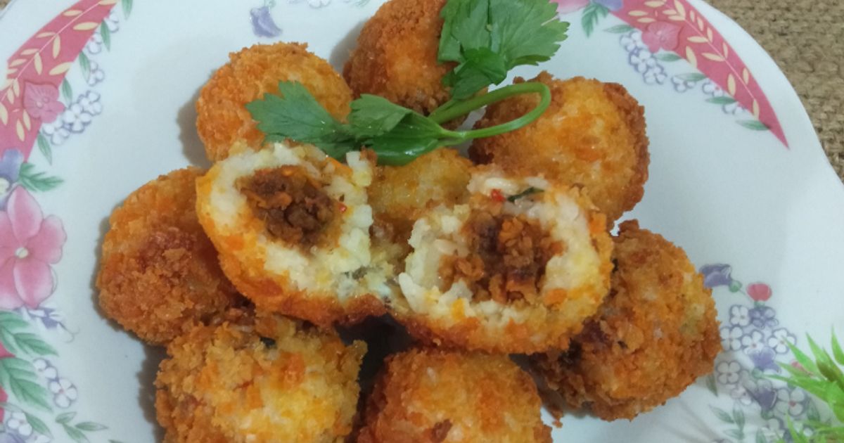 Resep Bola Bola Nasi Isi Oncom oleh Vay Kitchen - Cookpad