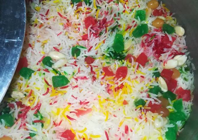 Colour Full Zarda Recipe Recipe by Muhammad Shakeel - Cookpad