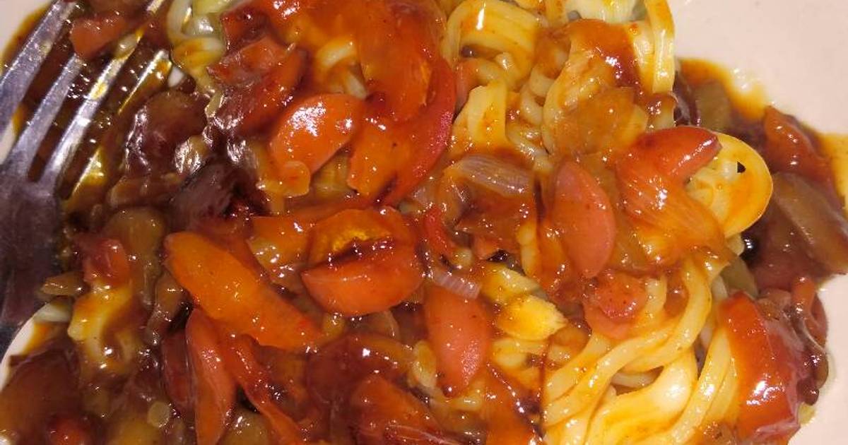 Resep Spaghetti indomie oleh Anah Luwyanah - Cookpad
