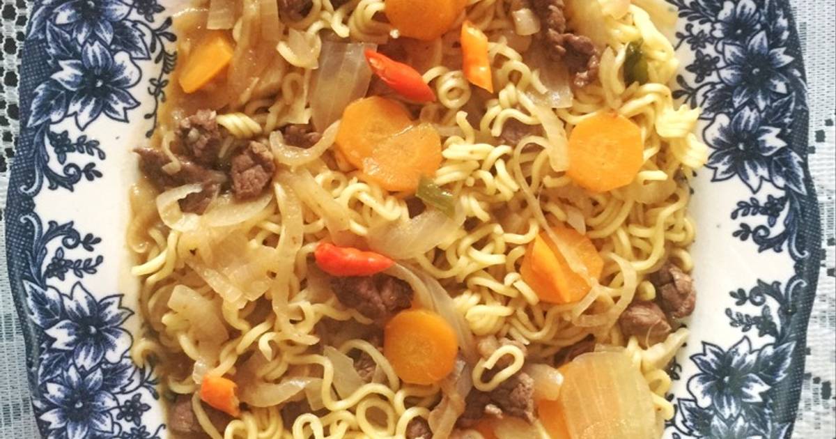 Resep Indomie Goreng Daging Rusa Praktis oleh DD Food Diary - Cookpad