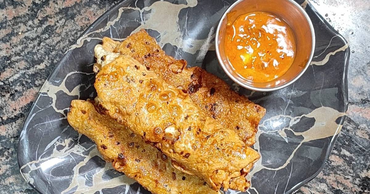 Paneer Papad Roll 📌 Recipe by Udbhav Rai - Cookpad