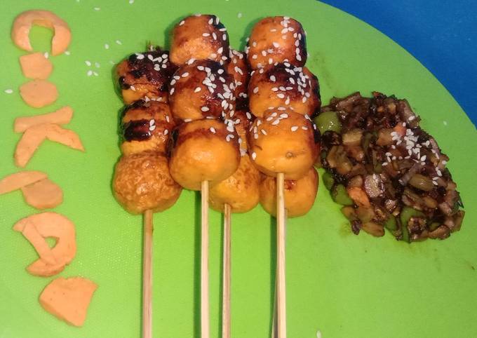 Resep Sate Baso Kreasi Oranye oleh حريم بنت فلان🌹(HBF) - Cookpad