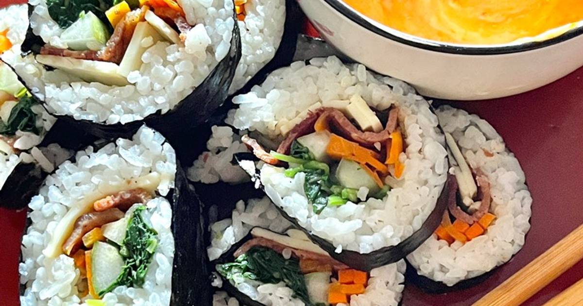 Resep Smoke beef kimbab oleh Kiki Karlina - Cookpad