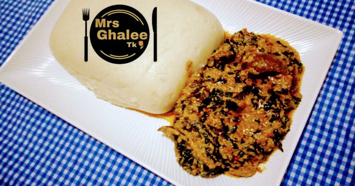 Tuwon Semolina Da Miyar Egusi Recipe by Mrs Ghalee Tk Cuisine - Cookpad