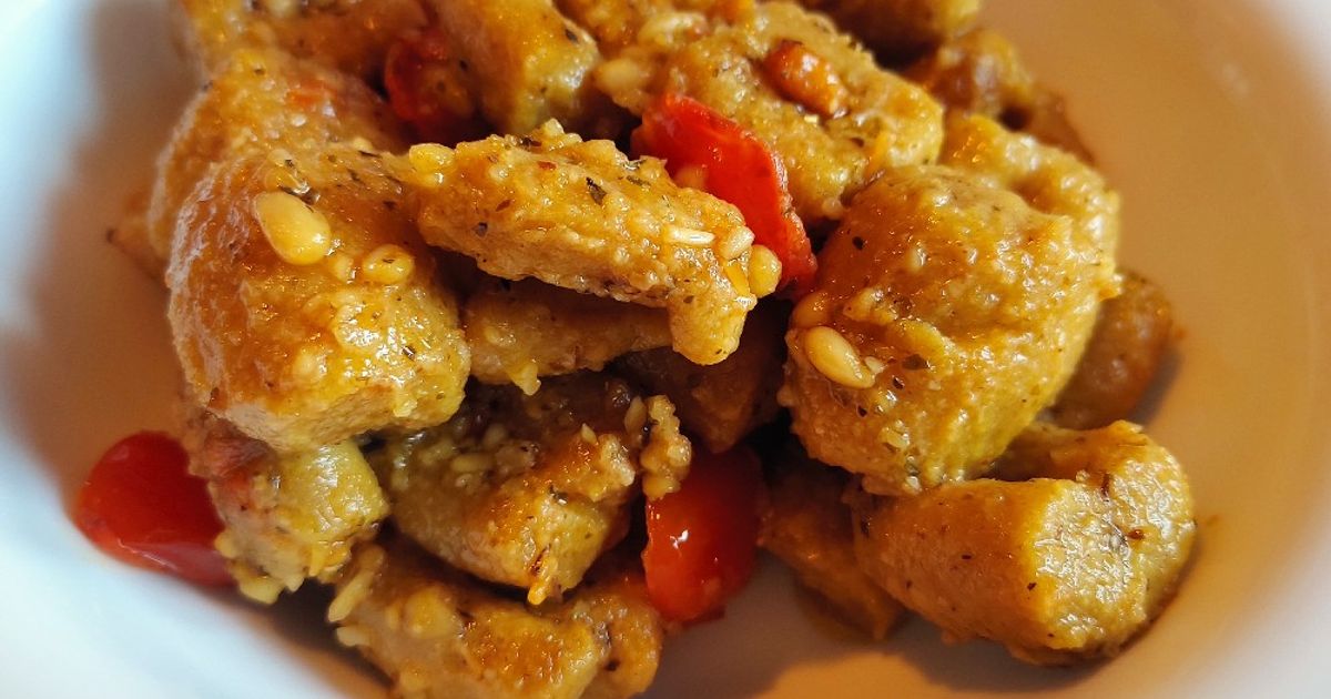 Saffron Gnocchi With Pine Nut Pesto Recipe By Aifornelliconme